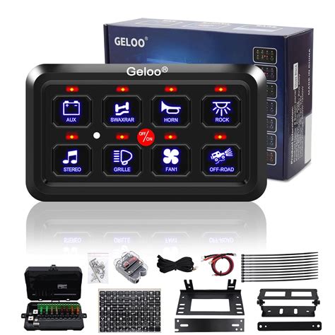 Geloo 8 Gang Switch Panel 12v Switch Panel Built In Nepal Ubuy