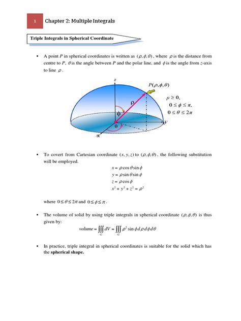 Lecture Notes Chapter 24b Spherical Coordinate Pdf Sphere