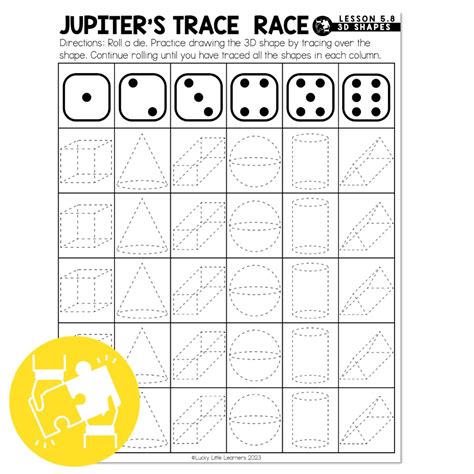 Lucky To Learn Math 1st Grade Geometry Lesson 58 Construct 3d Shapes Collaboration