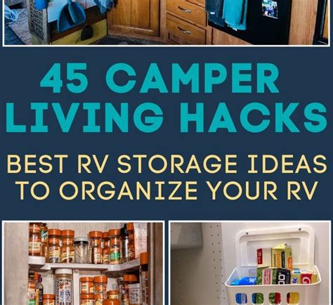 45 Camper Living Hacks Best RV Storage Ideas To Organize Your RV How To Winterize Your RV