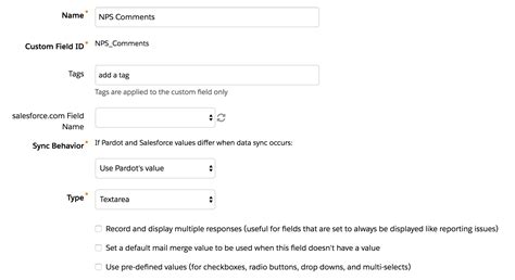 How To Create An Nps Survey In Pardot Create Nps Comments Field Jenna Molby