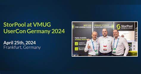 Meet Storpool Storage At Vmug Usercon Germany 2024