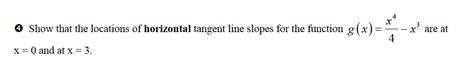 Solved Show That The Locations Of Horizontal Tangent Line Chegg Com