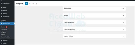 How To Add Widgets In Wordpress Accuweb Cloud