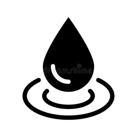 Water Drop Icon Vector Symbol Design Illustration Stock Vector