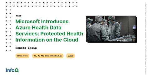 Microsoft Introduces Azure Health Data Services Protected Health Information On The Cloud Infoq