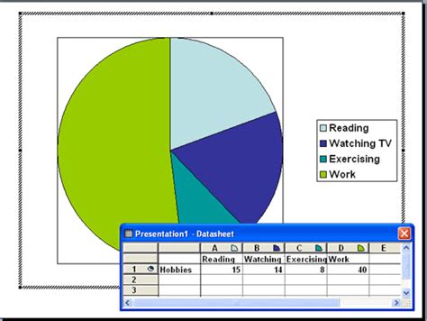 PowerPoint 2003 Adding Charts Diagrams And Tables