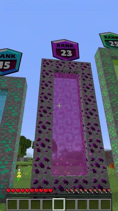 Those Nether Portals In Different Ranks Brings Me To Shorts Meme