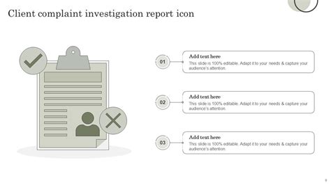 Complaint Report Powerpoint Ppt Template Bundles Ppt Slide