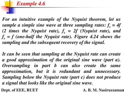 Ppt According To The Nyquist Theorem The Sampling Rate Must Be Powerpoint Presentation Id