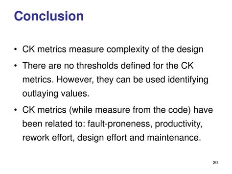 PPT Chidamber Kemerer Suite Of Metrics PowerPoint Presentation ID 1412597