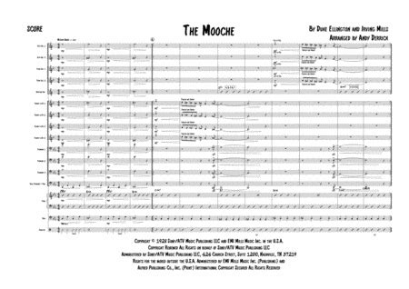 The Mooche Arr Andy Derrick By Duke Ellington Sheet Music For Jazz