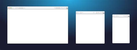 Premium Vector Browser Window Mockup Set For All Devices Template