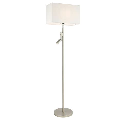 Rectangular Shade Floor Lamps Co Z 2 Light Holmo Rectangular Wood