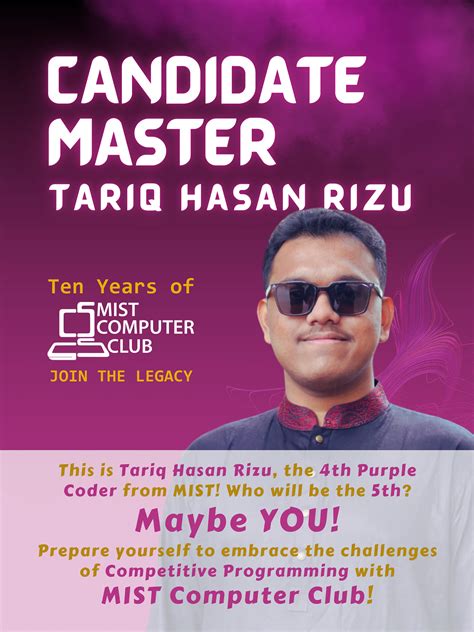Mist Another Purple Coder Is Here After Md Mahmudur Rahman Cse 13