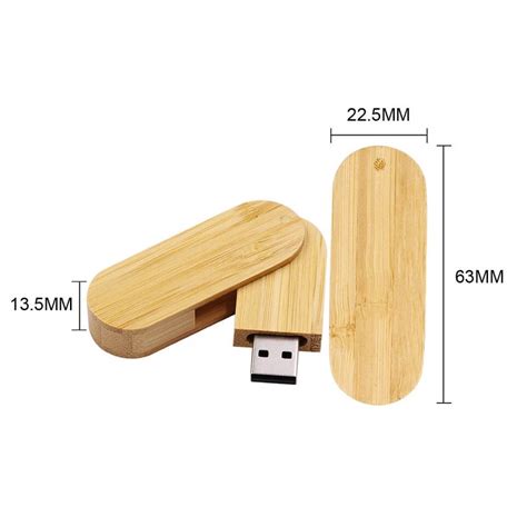 Houten USB Draai USBstickmetlogo Nl