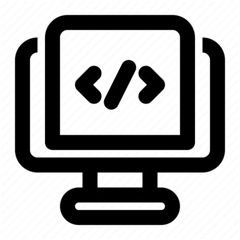 Website Monitor Code Data Browser Icon Download On Iconfinder