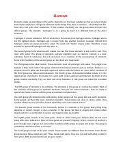 Elements Term Docx Elements Elements Make Up Everything In The World Elements Are The