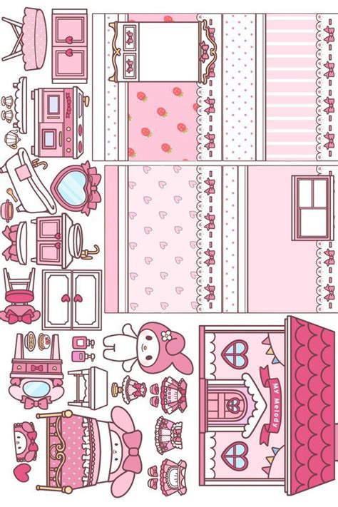 Pin Oleh Star Di 9999 Rumah Kertas Rumah Boneka Boneka Kertas