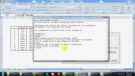 Aplicar Formulas Logicas En Excel Tutorial 1 Youtube