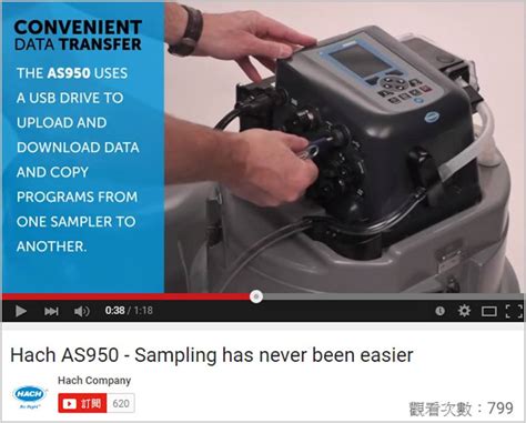 自動水質採樣器 As950系列 Automatic Samplers Hach全球水質分析技術方案