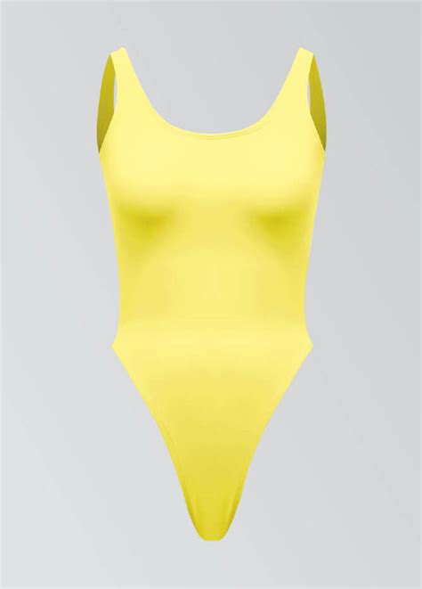 Womens High Cut Thong Spandex Leotard