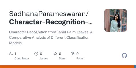 Github Sadhanaparameswarancharacter Recognition From Tamil Palm Leaves Character Recognition