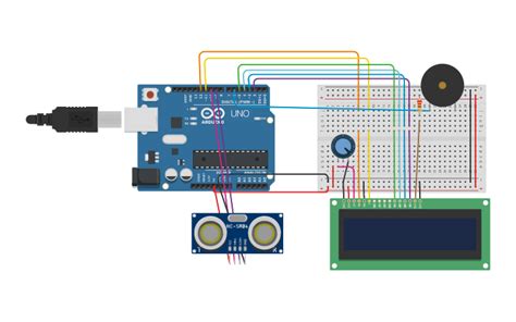 Circuit Design Bidirectional Visitor Counter Tinkercad