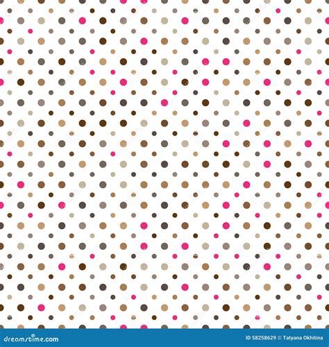 Polka Dot Seamless Pattern Stock Vector Illustration Of Wallpaper 58258629