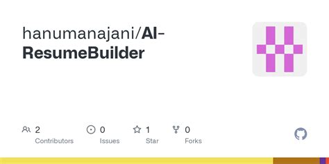 Github Hanumanajaniai Resumebuilder