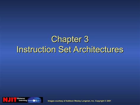 Chapter 3 Instruction Set Architecture Ppt