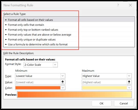 Excel 中的条件格式：完整指南