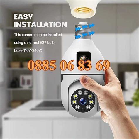 Куполна камера тип крушка Full Hd 360° с две камери гр Варна Център • Olx Bg