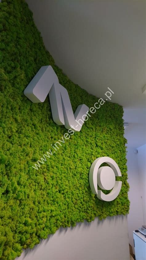 Logo Z Mchu Litery Z Mchu Elewacje Z Mchu Zielone ściany W Twojej Firmie Ekologiczne Zielone