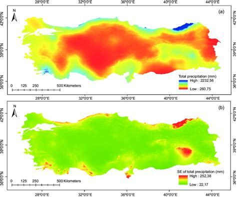 A Interpolated Surface For Mean Annual Total Precipitation Matp And Download Scientific