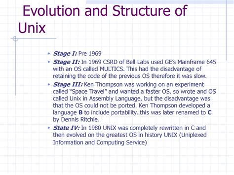 Unix Shell Scripting Introduction To Unix The File System In Unix Ppt