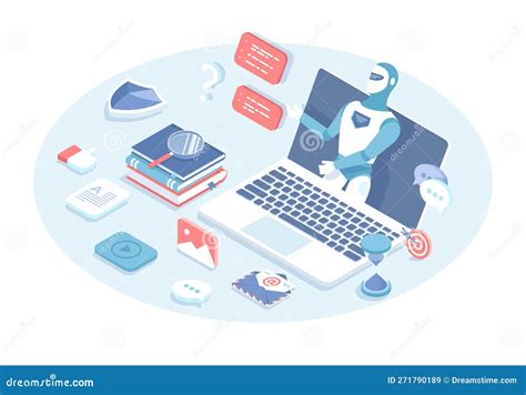 Virtual Assistant Chatbot Customer Support Service Robotic Character