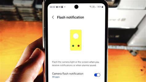 How To Get Flash Notifications On Samsung Galaxy Z Fold 4 Turn Onoff Youtube