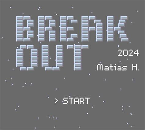 Break Out Minigame Test By Matias H Castillo