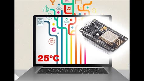nodemcu esp8266 web server μέτρηση θερμοκρασίας youtube
