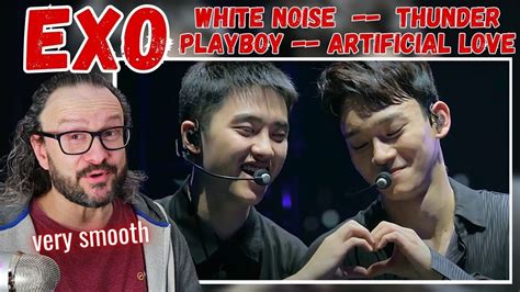 Seductive EXO 엑소 White Noise Thunder PLAYbabe Artificial Love reaction YouTube