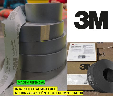 Cinta Reflectiva Gris Para Confección 2 5 Cm X 90 Metros 3m