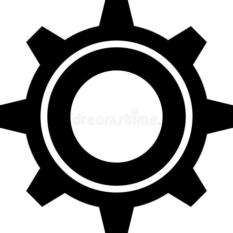 Gear Cogwheel Setting Vector Icon Stock Illustration Illustration Of