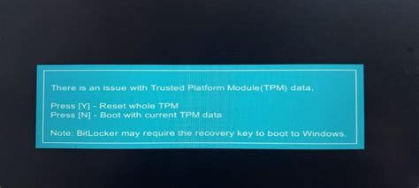 There Is An Issue With Trusted Platform Module Tpm Data Awarie