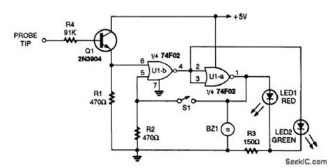 Mhz Logic Probe Digital Circuit Basic Circuit Circuit Diagram Seekic Com