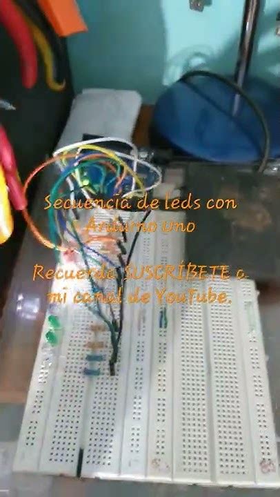 Secuencia De Leds Con Arduino Uno Youtube