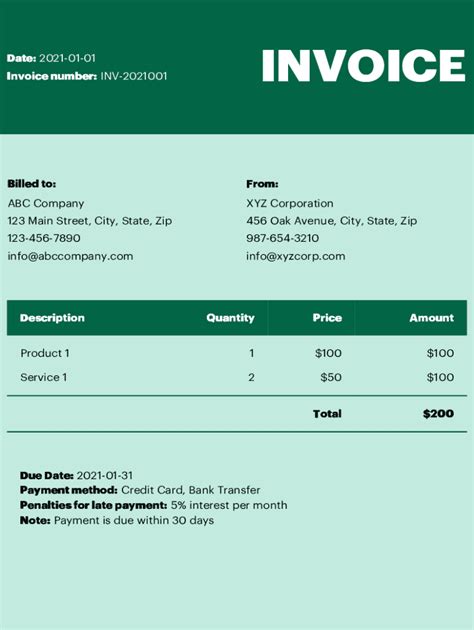 Saas Invoice Template Fill Edit Sign Download And Print For Free