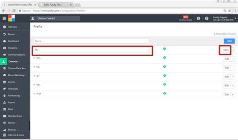 Configure Prefixes And Suffixes Version 2 Fundly Support Center