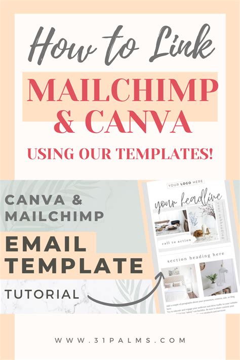 Canva Mailchimp Email Template Tutorial Email Template Mailchimp