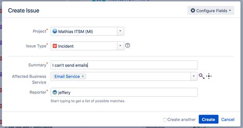 2 Create An Incident Jira Service Management Data Center 110